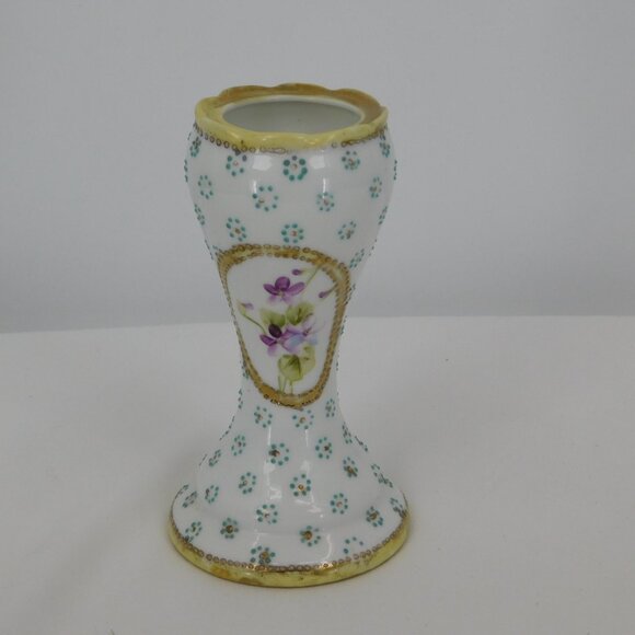 Accents | Antique Handpainted Porcelain Hatpin Holder Violets Nippon 4 ...